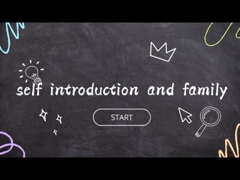self and family introduction - YouTube
