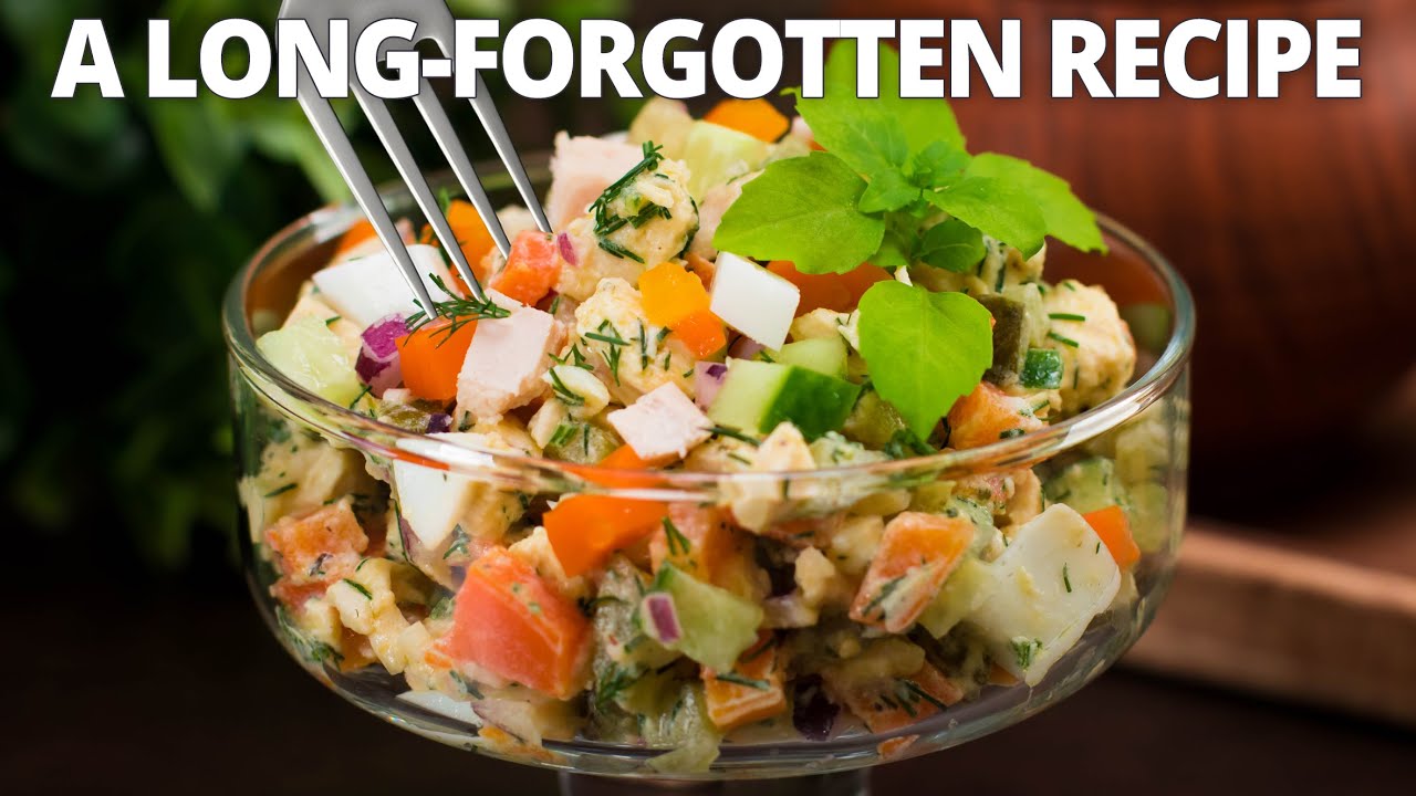 A long-forgotten, but very tasty and healthy salad made with simple ...