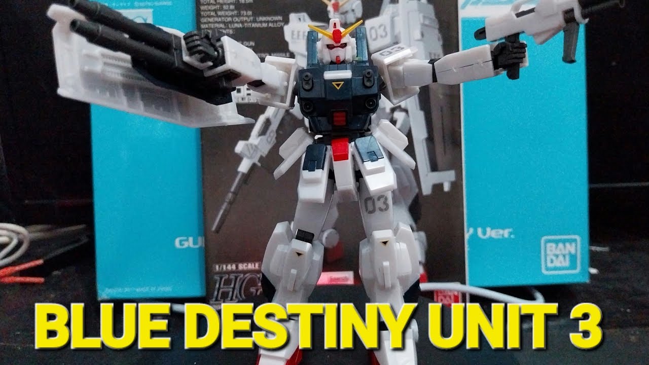 REVIEW GUNDAM BLUE DESTINY UNIT 3 EXAM (METALLIC GLOSS INJECTION) # ...
