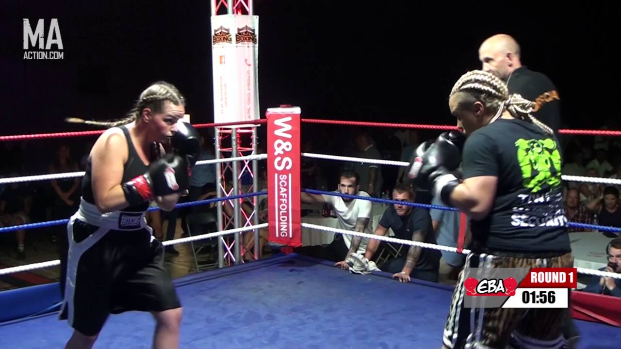 EWCB/EBA BOXING 23/07/2016 - Chelsea Jones vs Stacy Hayes - YouTube