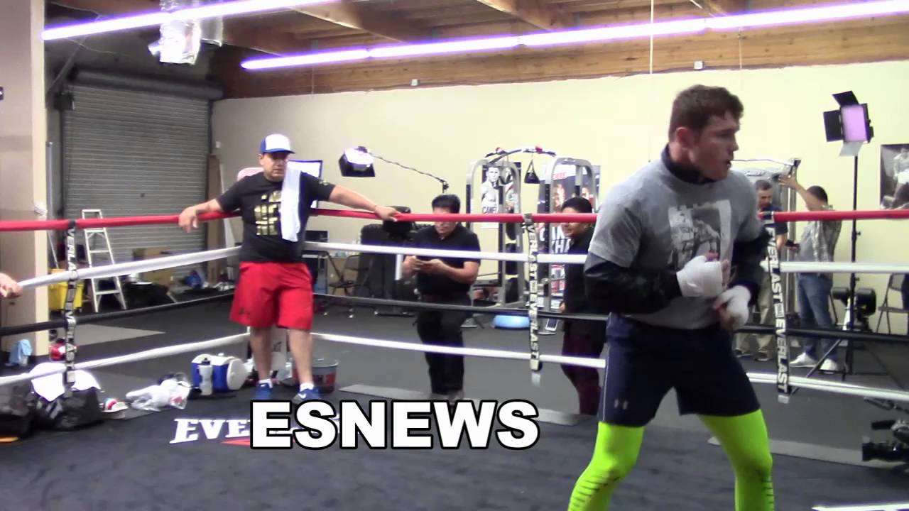 canelo working on footwork EsNews Boxing - YouTube