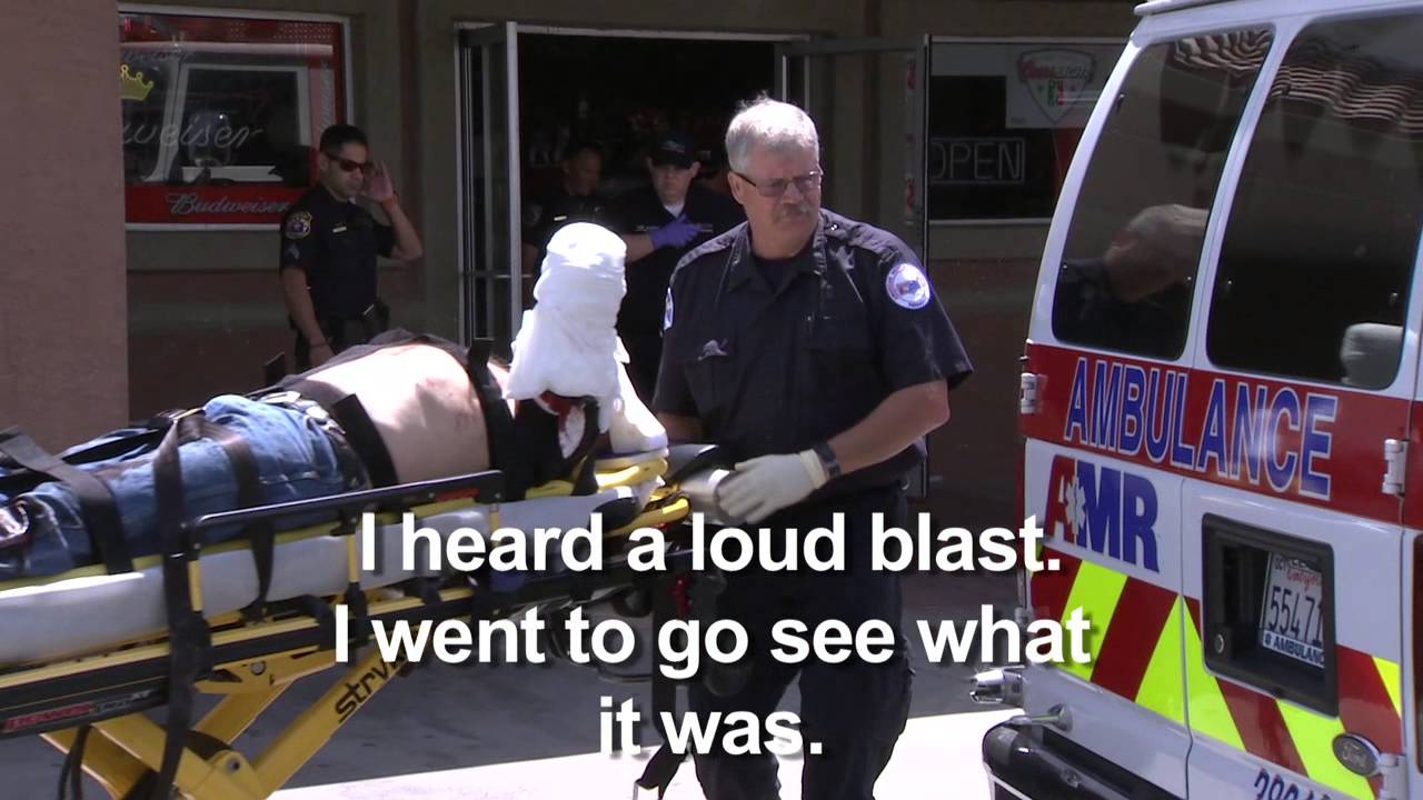 Man Loses Arm In Explosion - YouTube