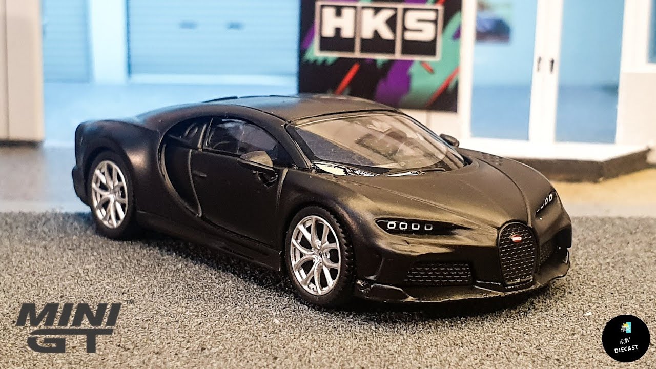 Bugatti Chiron Super Sport 300+ Matte Black by Mini GT | UNBOXING and ...