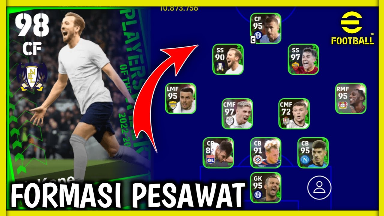 STRATEGI PESAWAT TEMPUR! REVIEW FORMASI 343 2 ss eFootball 2023 Mobile ...