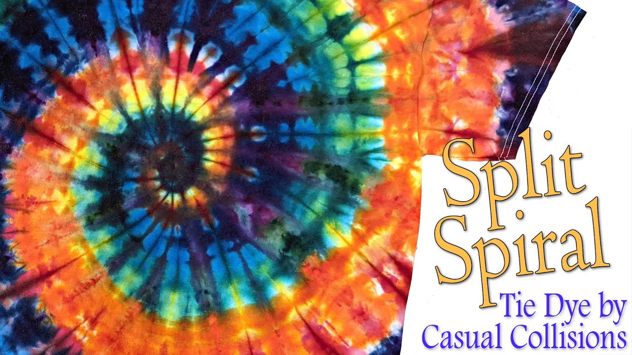 Tie Dye: Split Spiral [Ice Dye] - YouTube