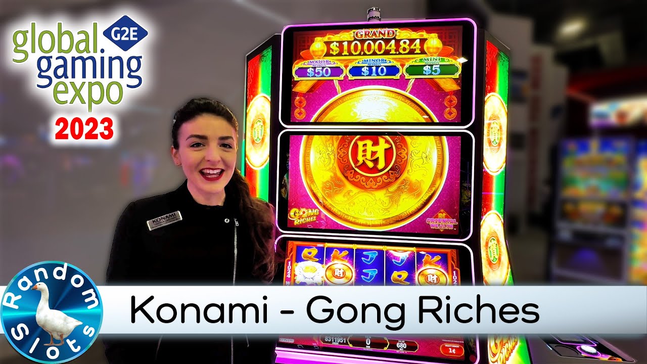 #G2E2023 Konami Gong Riches Slot Machine Preview - YouTube