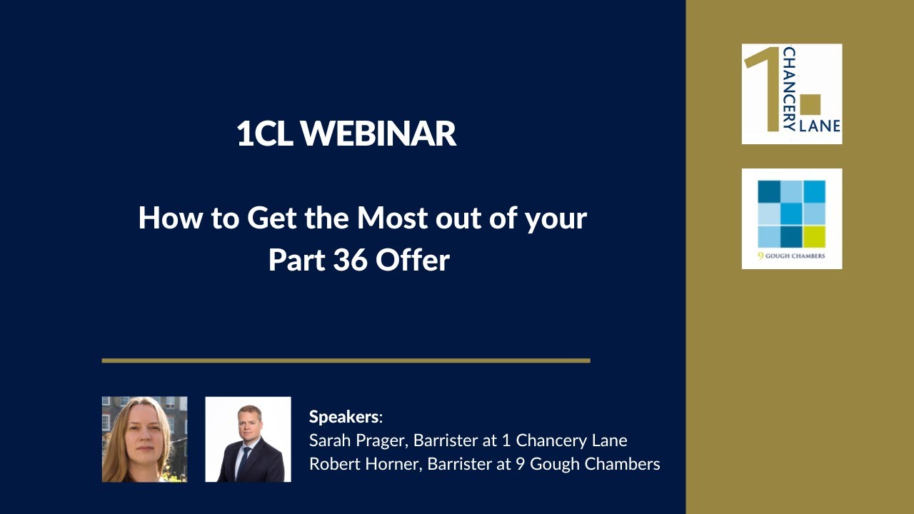 How to Get the Most out of your Part 36 Offer - YouTube