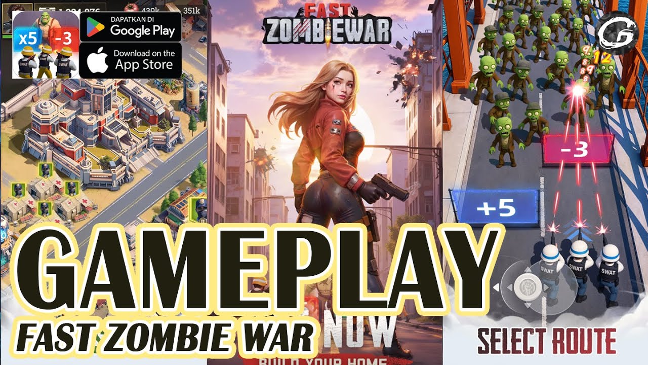 Fast Zombie War Gameplay - Mobile Game (Android) - YouTube