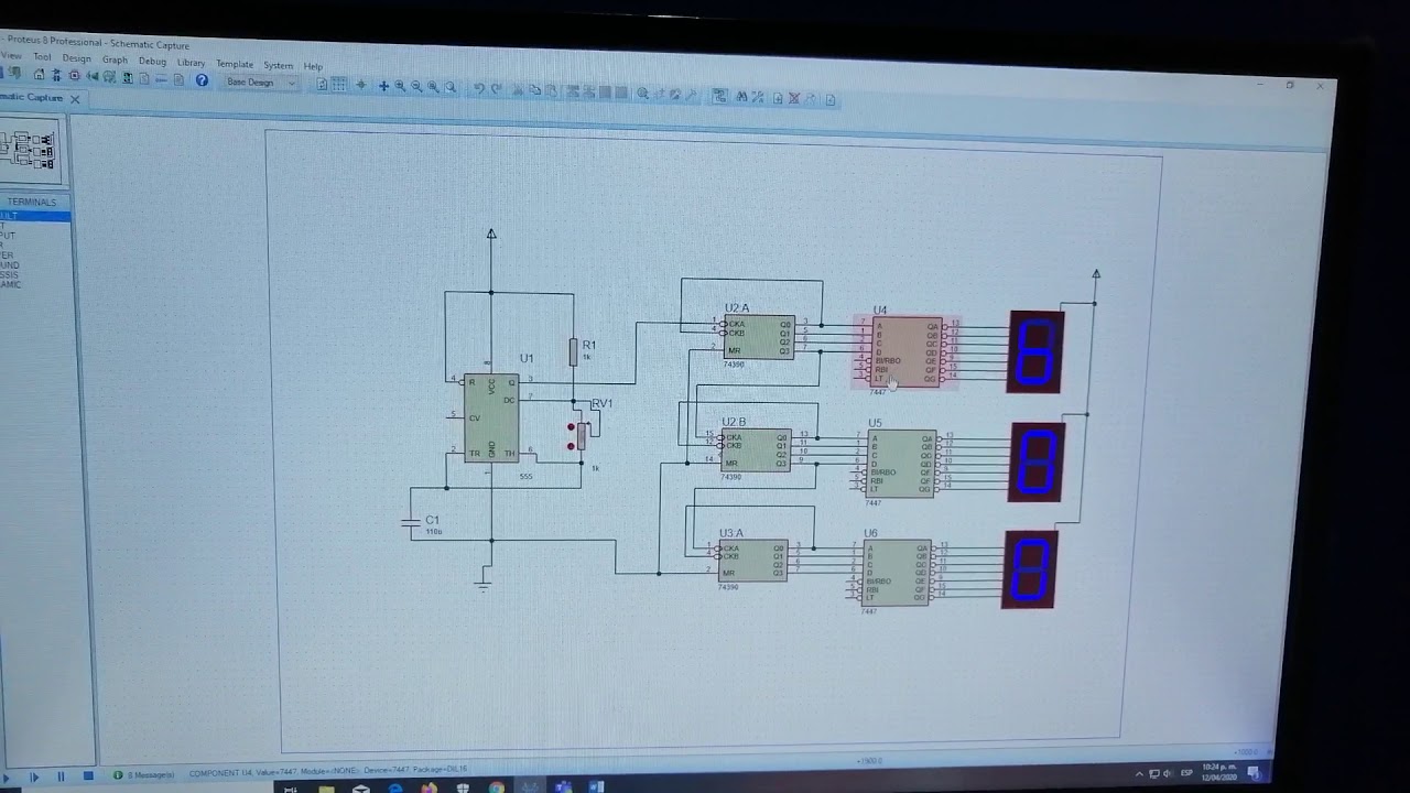 Simulación en proteus de un contador 000 a 999 - YouTube
