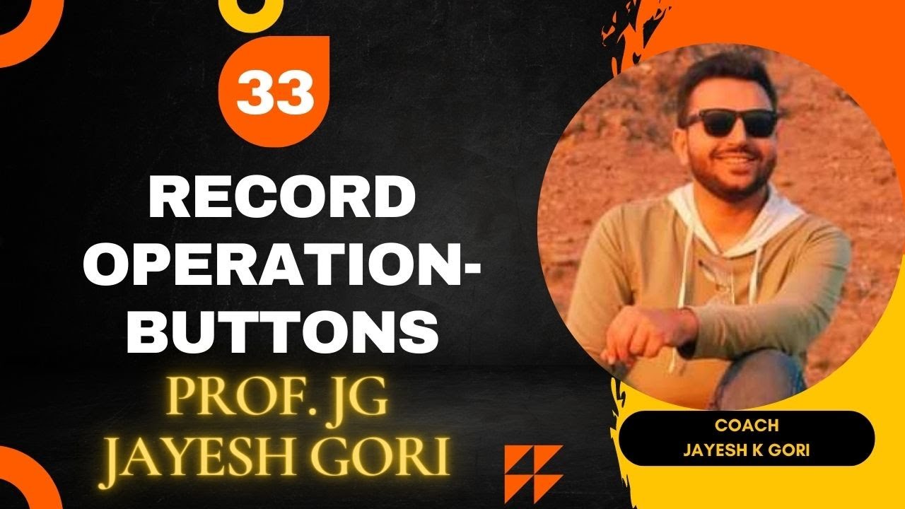 Access 33 RECORD OPERATION BUTTONS ADD,SAVE,NEXT,PREVIOUS - YouTube