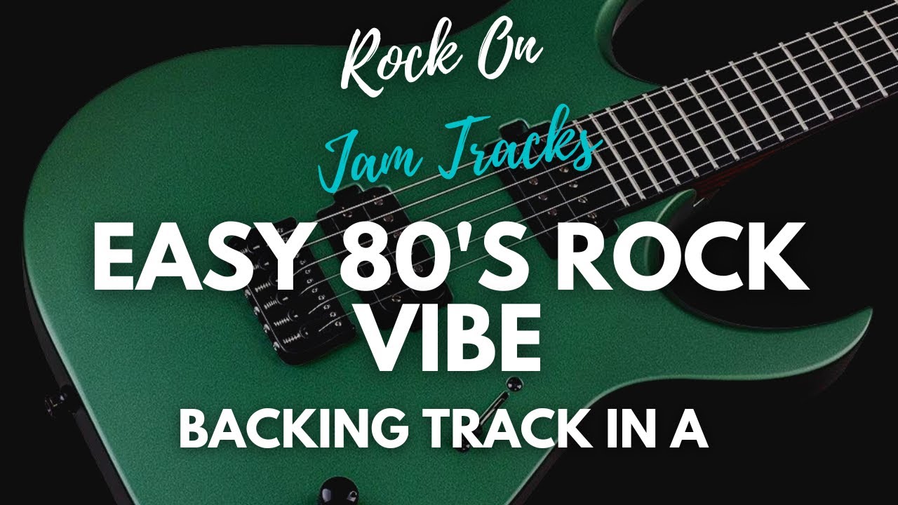 A Minor Classic Rock | Easy 80's Rock | 105bpm | Guitar Backing Track ...