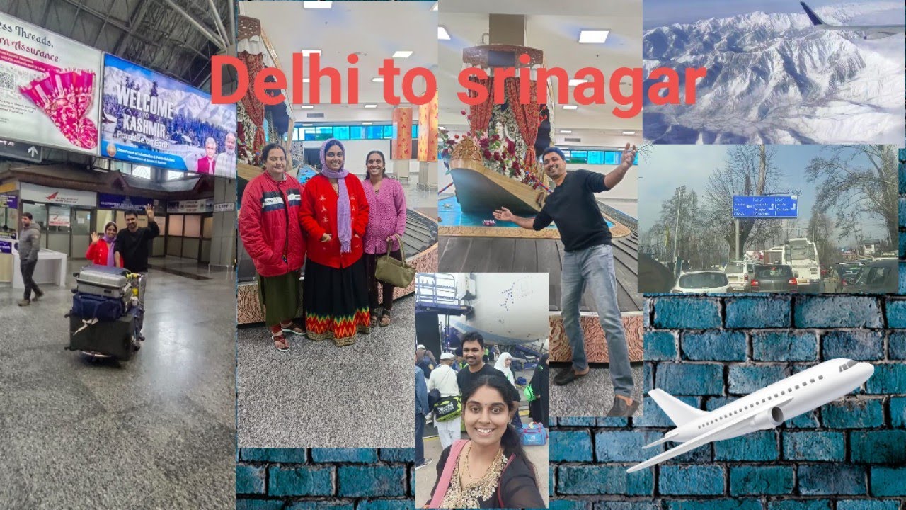 Delhi to srinagar flight journey - YouTube
