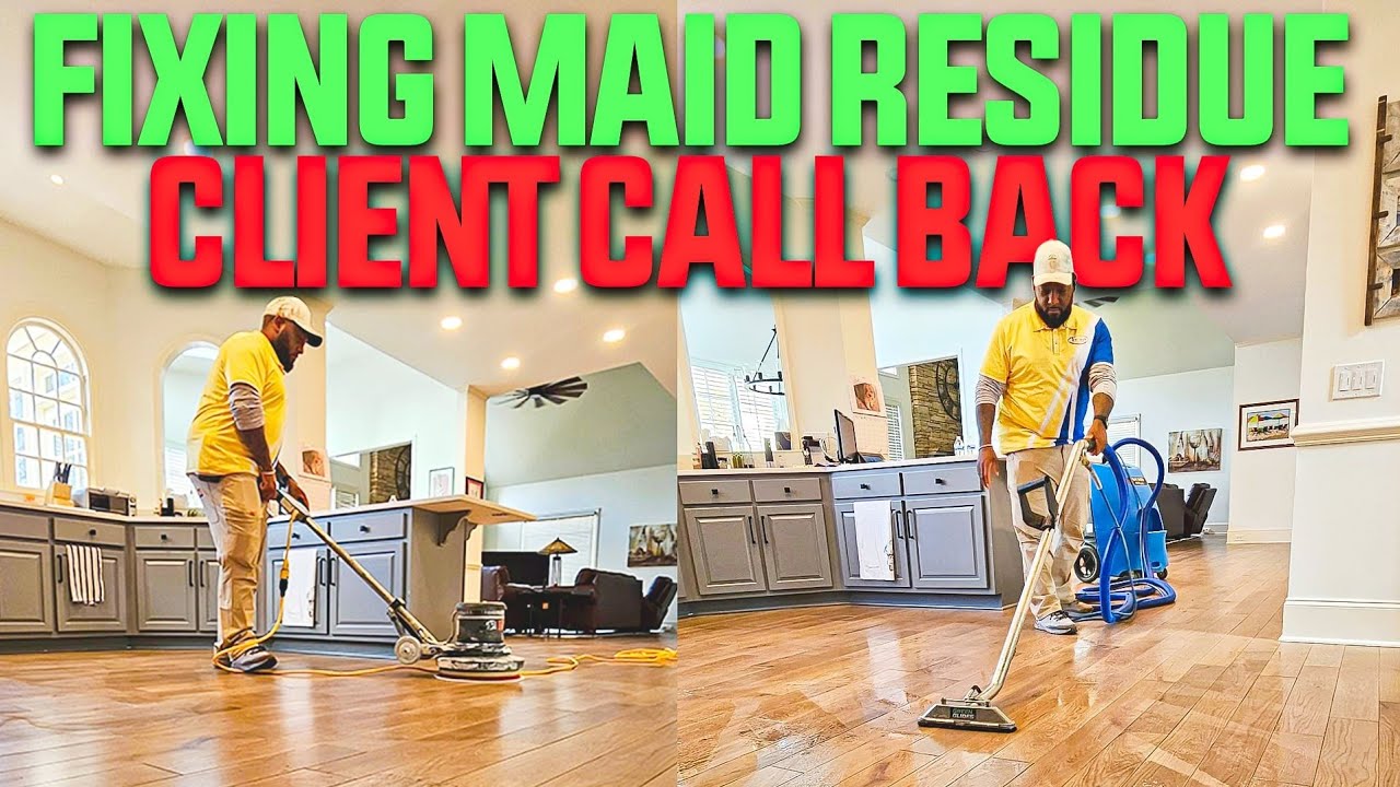 Repeat client having me back to Remove cleaning residue caused by Maid ...