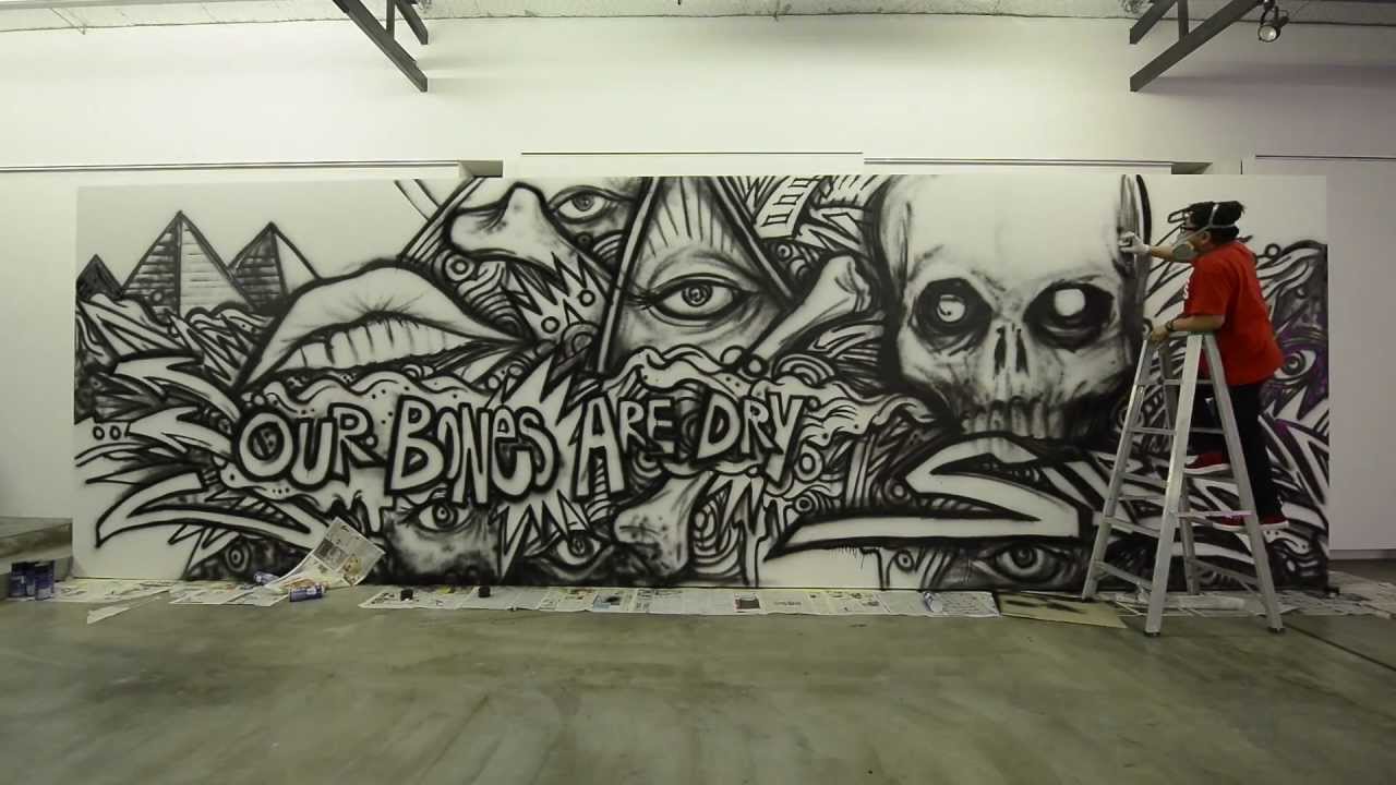Unity KL store (Subcrew) Graffiti "Our Bones Are Dry" by Jahan Loh ...