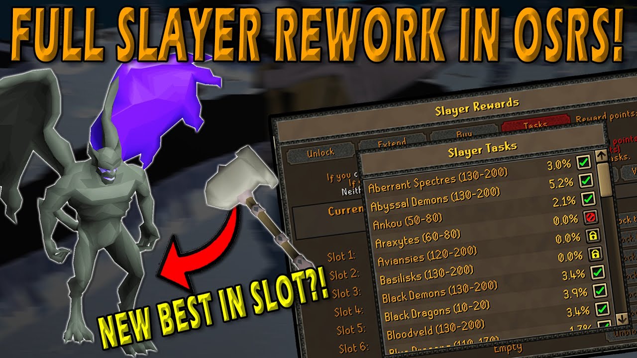 A MASSIVE Slayer Rework is Coming to Oldschool Runescape! - YouTube