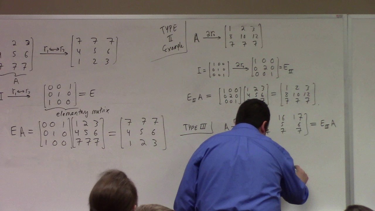 Applied Linear: matrix column multiplication, blocks, 2-2-17, part 2 ...