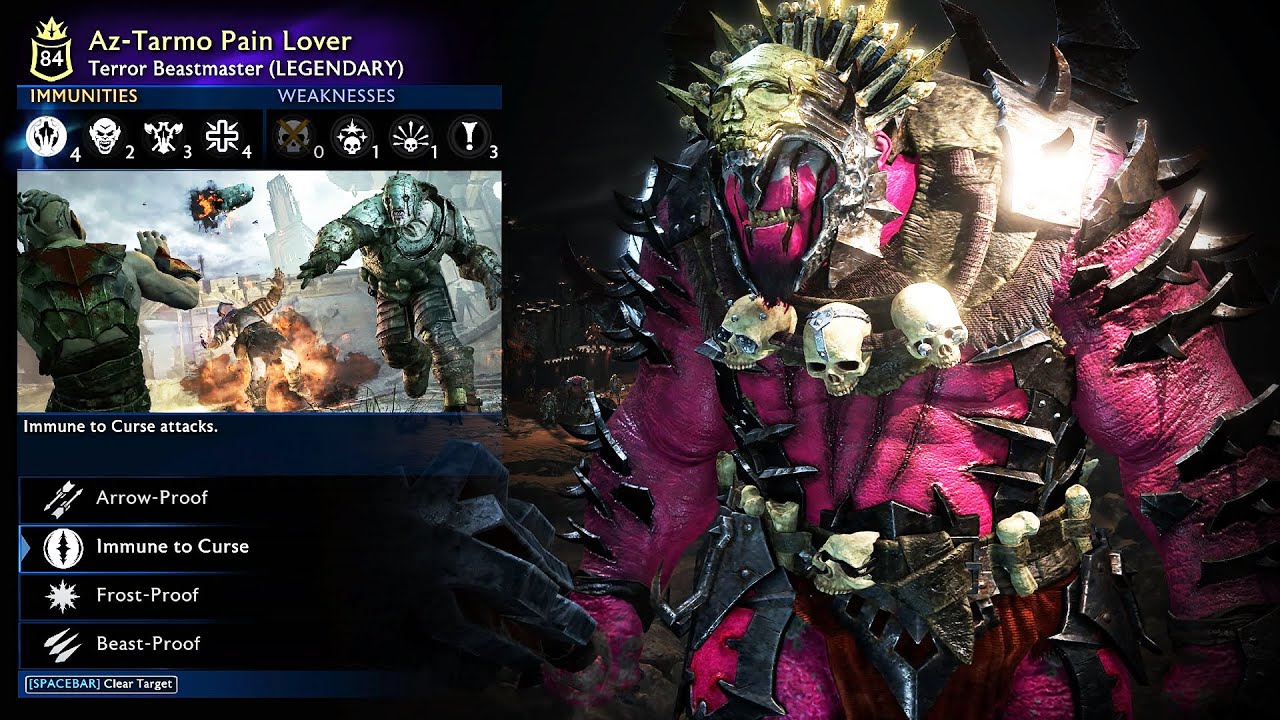 SHADOW OF WAR - UNIQUE PAIN LOVER OVERLORD BATTLE FOR THE CITADEL IN ...