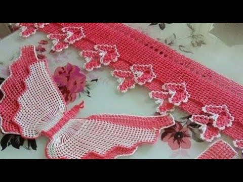 ÇEYIZLIK KELEBEKLI HAVLU KENARI MODELİ  UÇ  KENAR  YAPIMI  🦋🦋 👍👍👍#crochet#
