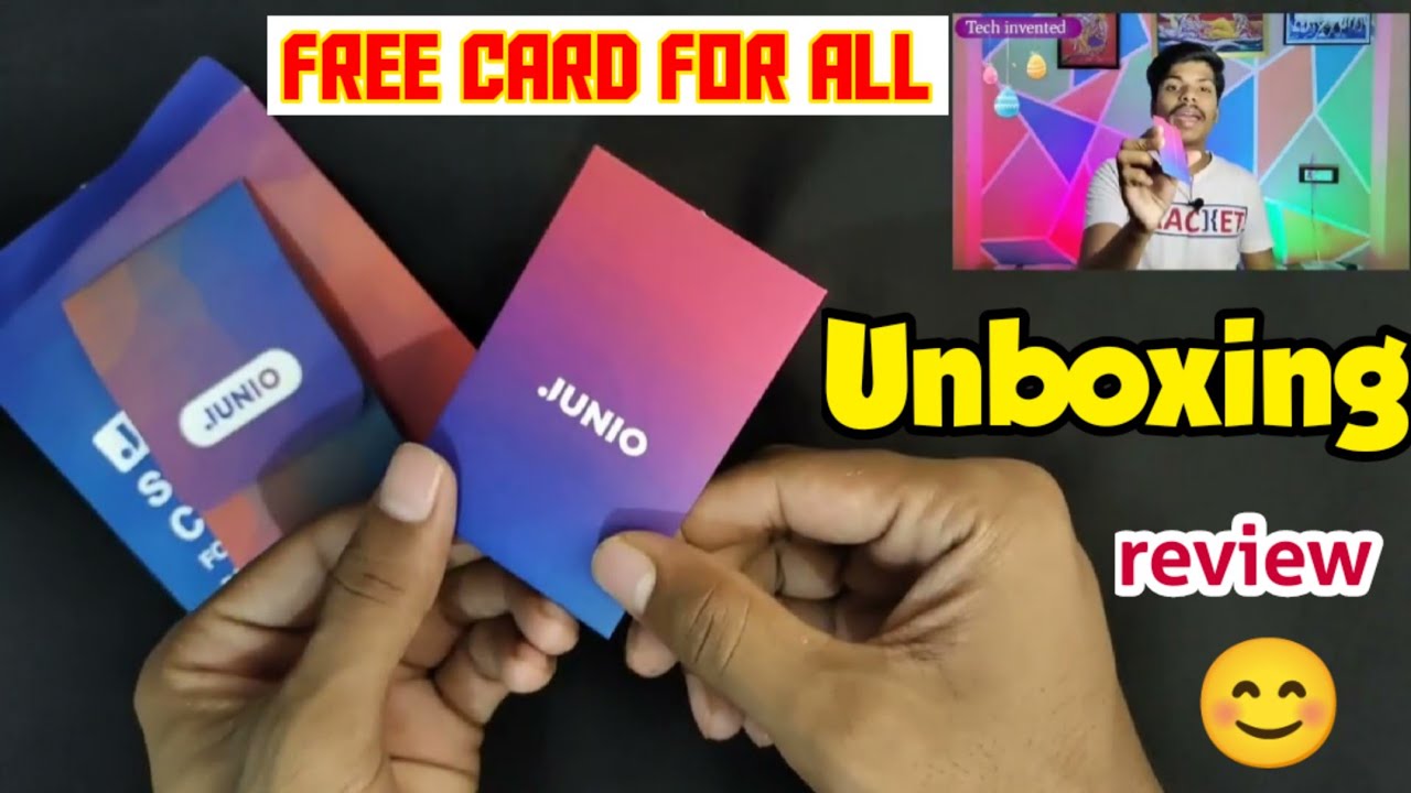 Junio debit card unboxing | junio smart card unboxing and review ...