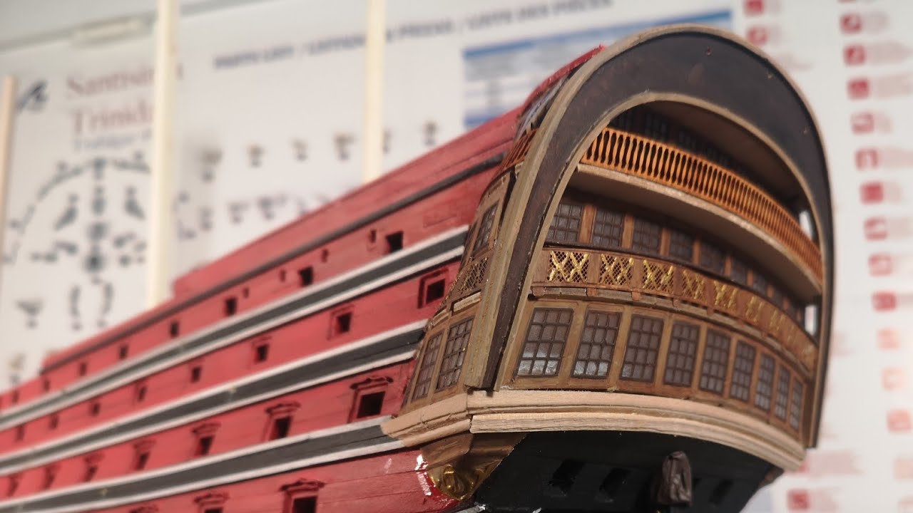 Navio de Linea Santisima Trinidad 1:84 de Artesania Latina Ep. 73 - YouTube