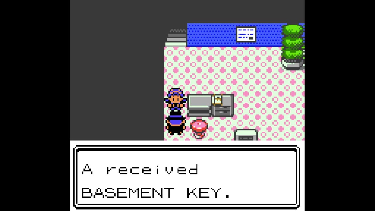 How to get the Basement Key in Pokemon Crystal - YouTube