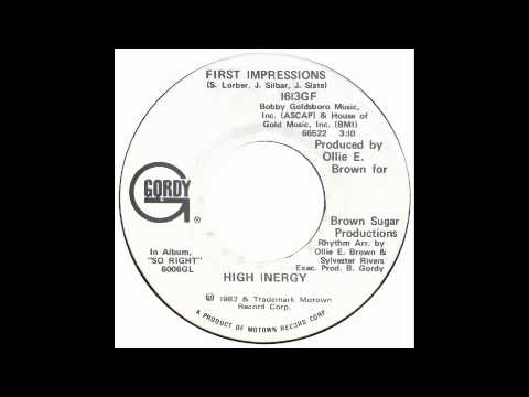 High Inergy – First Impressions (1982, Vinyl) - Discogs