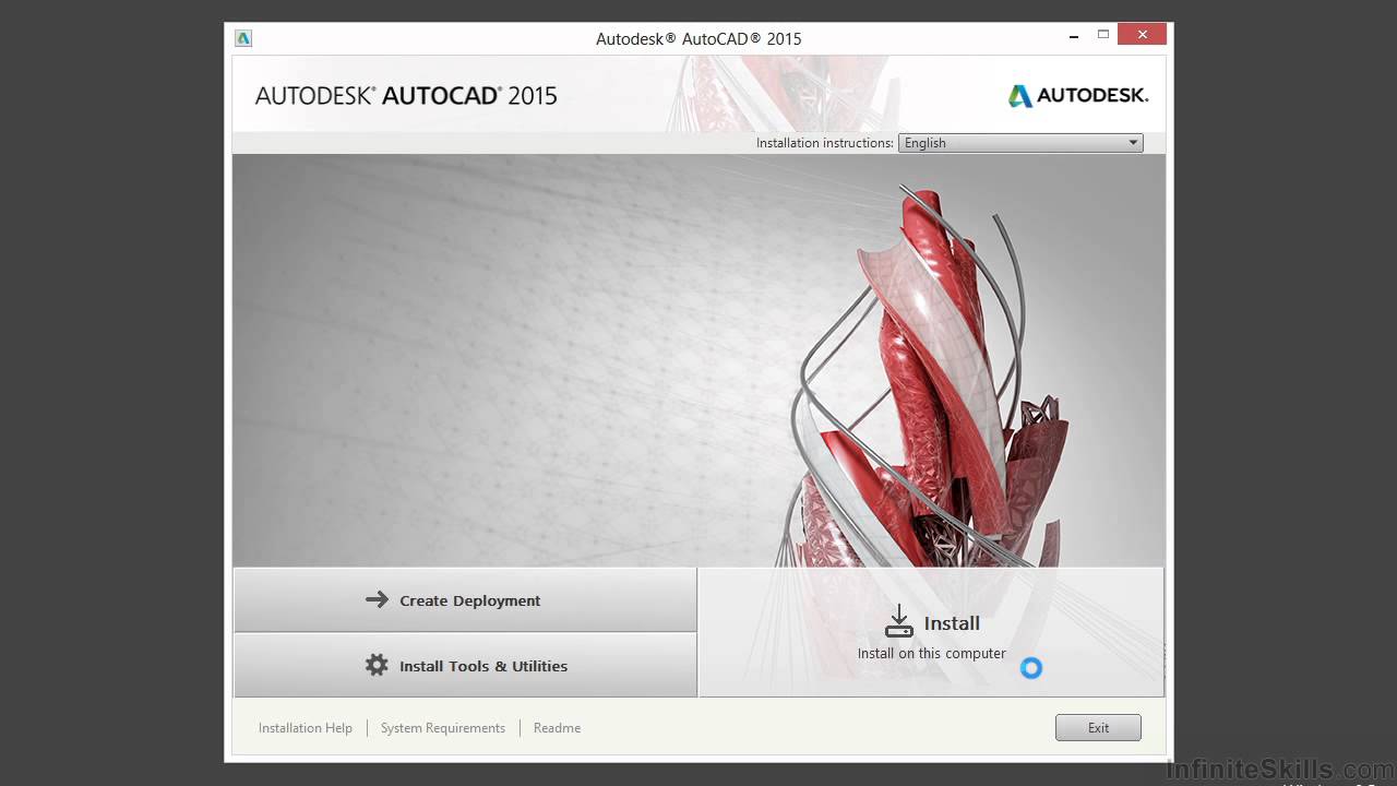 AutoCAD 2015 Training Video Tutorial 01 04 Installing AutoCAD 2015 ...