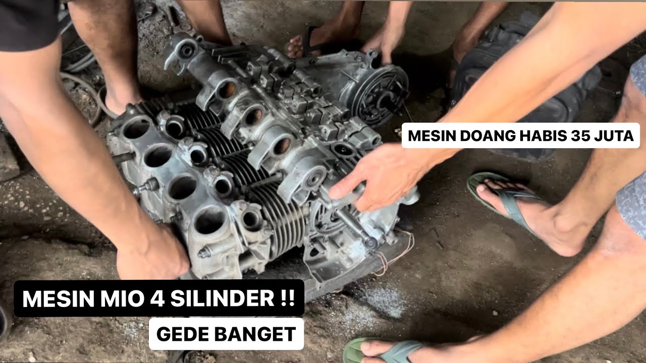 MESIN 4 SILINDER BERES ! MATIC RASA MOGE READY - YouTube