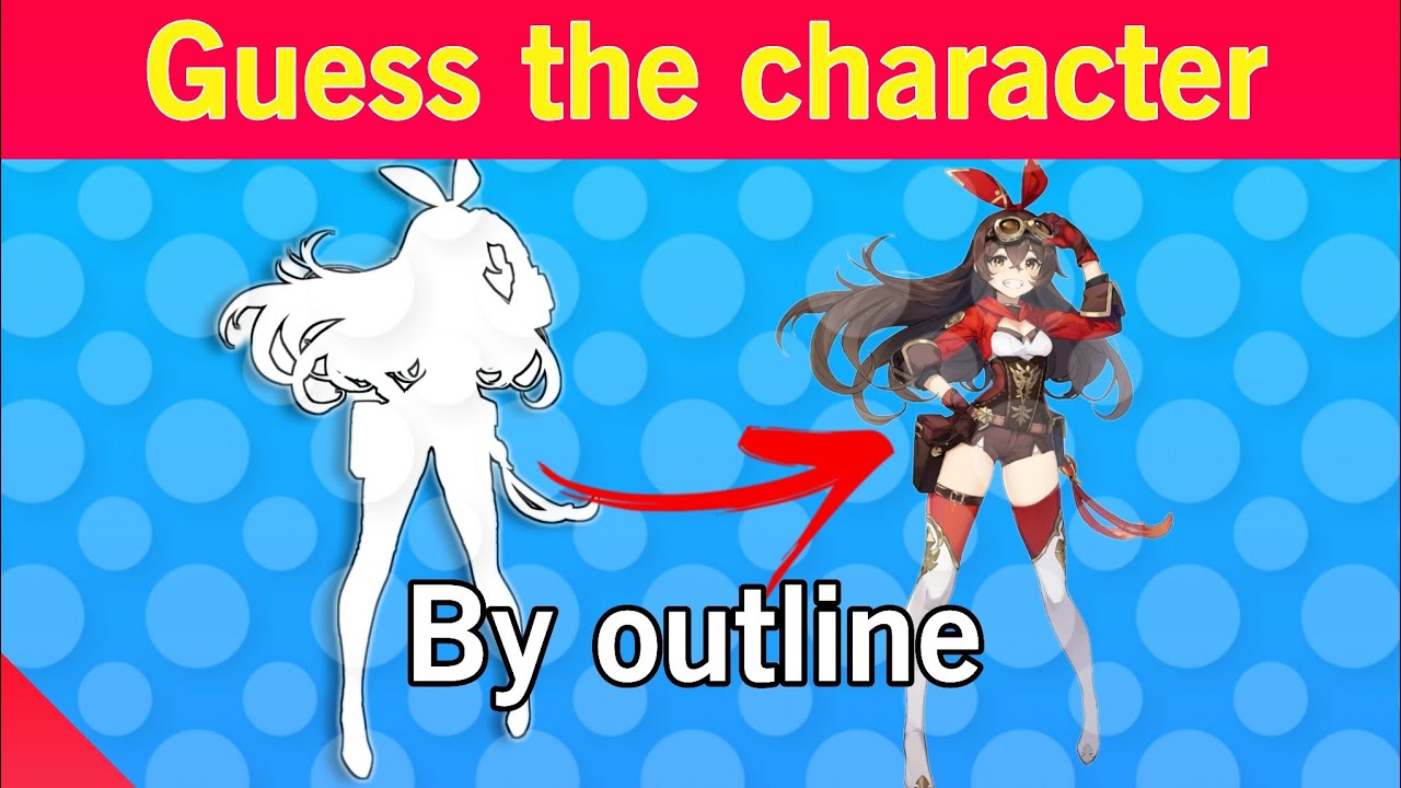 Guess Genshin Impact characters by outline // Genshin Impact Quiz - YouTube