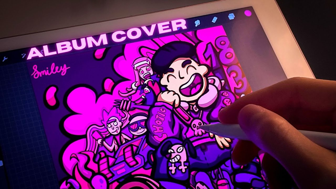 How I made my first ALBUM COVER! - YouTube