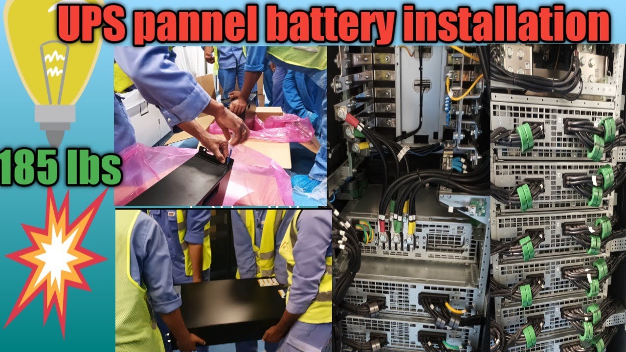 UPS panel connection || BATTERY INSTALLATION || UPS PANNEL || WGGM UAE ...