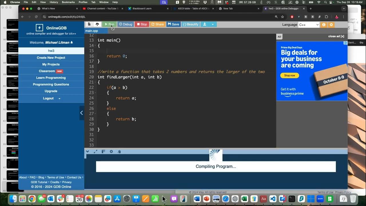 CSC2000 9/26/24 functions and string concatenation - YouTube