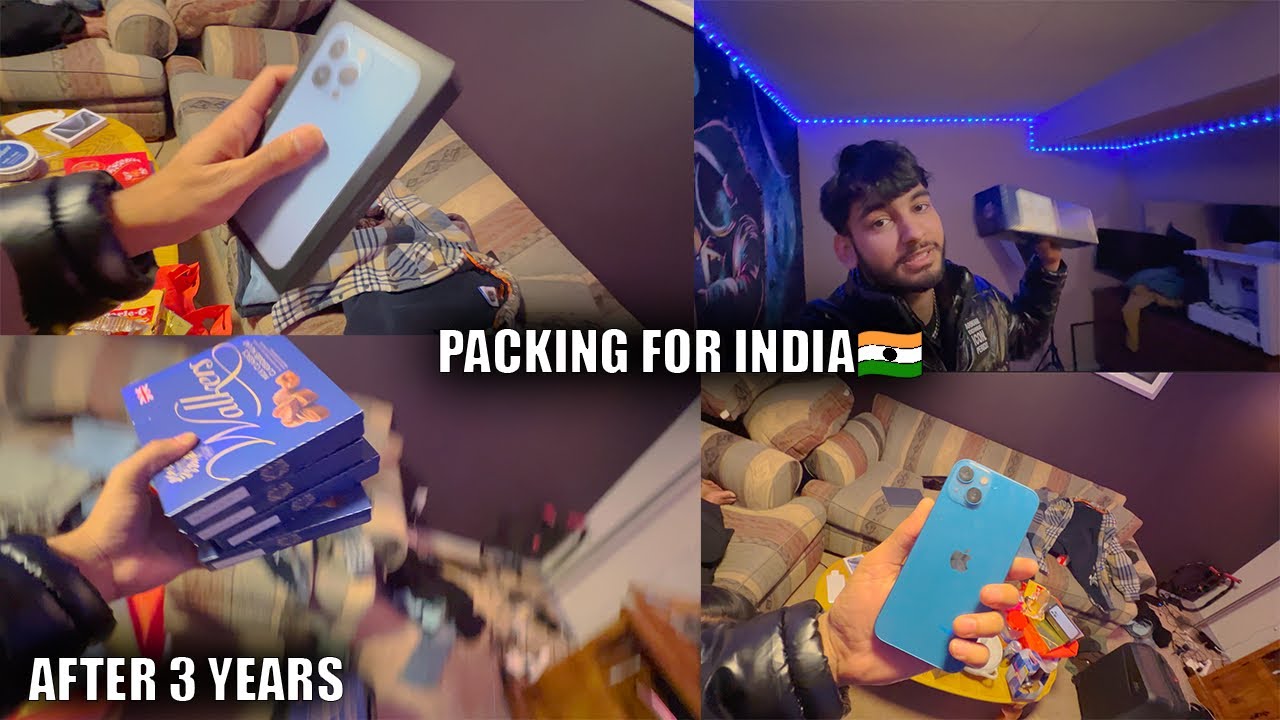 Packing For India | Going Home After 3 Years In INDIA - YouTube