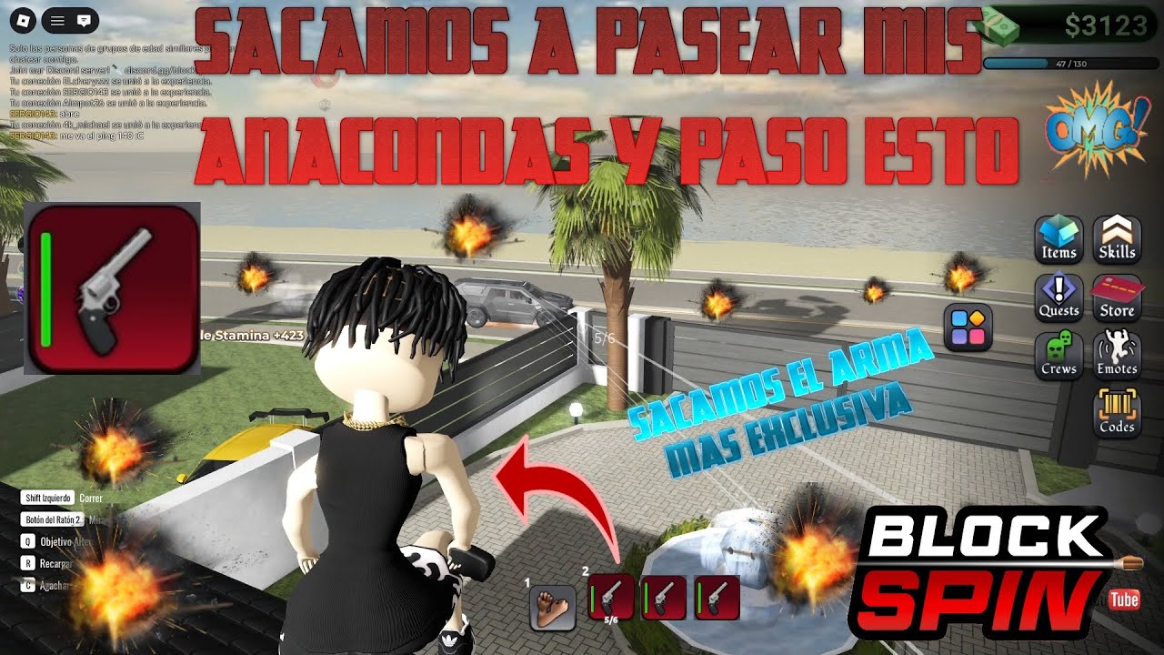 ANACONDA EN ACCION👀🔥 Block spin Sacamos la MEJOR arma y esto paso🤯🤯 ...