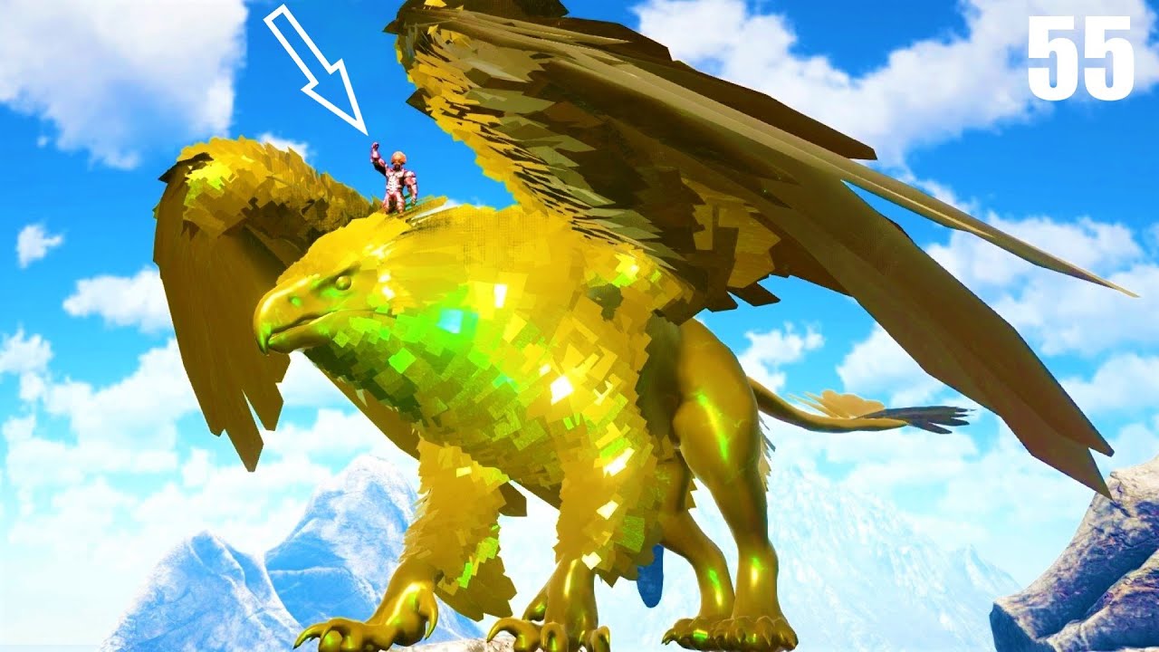 FINALLY, GIANT COLOSSUS GRIFFIN GOLDEN GOD! | ARK Omega Fjordur | ARK ...