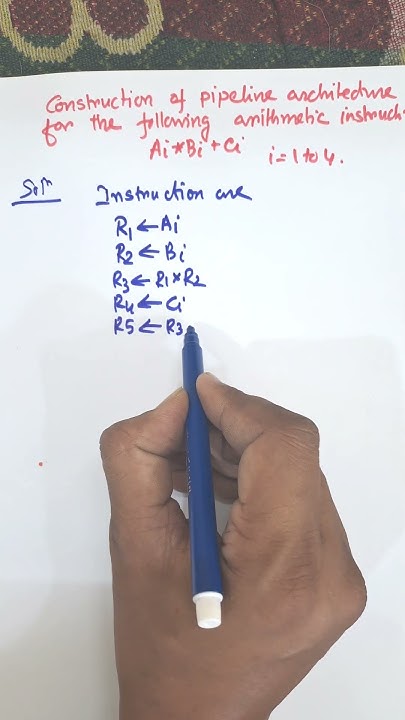 Pipelining in Computer Architecture Example | Ai*Bi+Ci #architecture ...