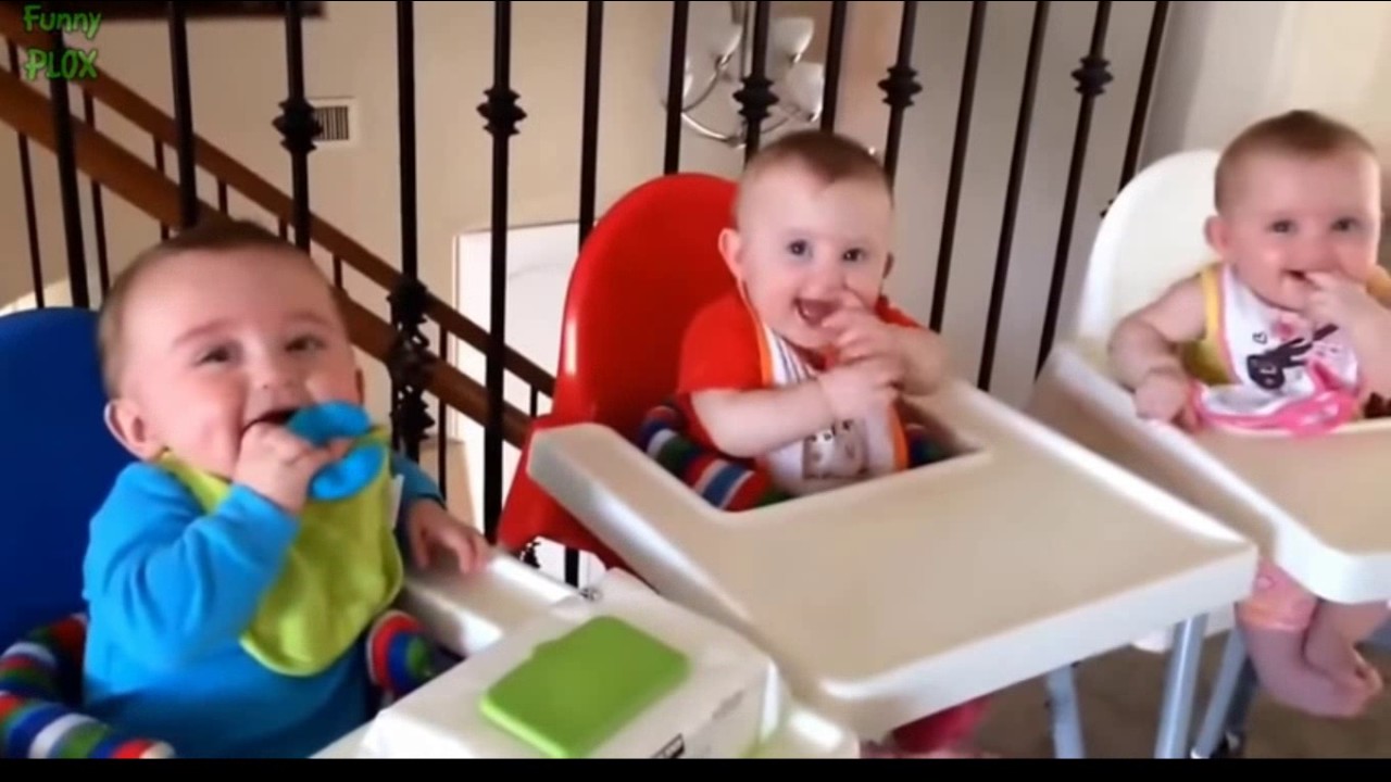 Funny Triplet Babies Laughing Compilation - YouTube