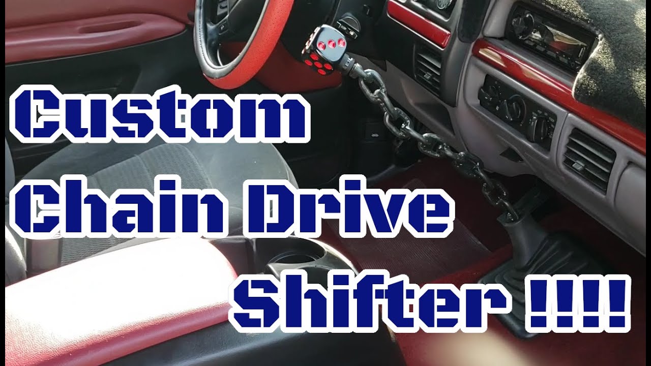 Custom Chain Shifter for the old OBS Ford Flareside - YouTube