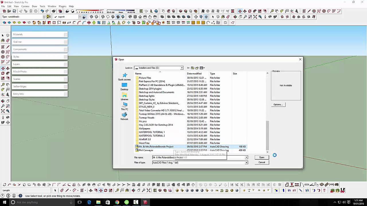 How to import an autocad file using meters unit - YouTube