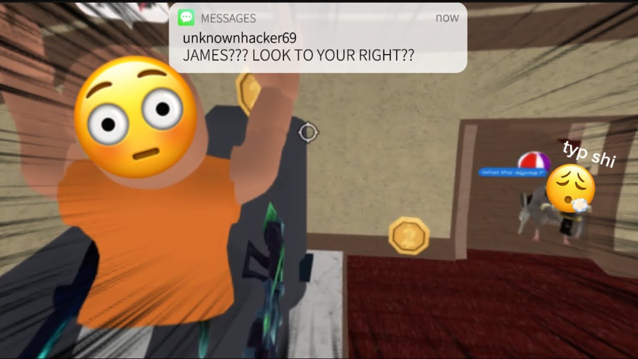 JAMES LOOK AT YOUR RIGHT.. || Murder Mystery 2 || #roblox #mm2 # ...