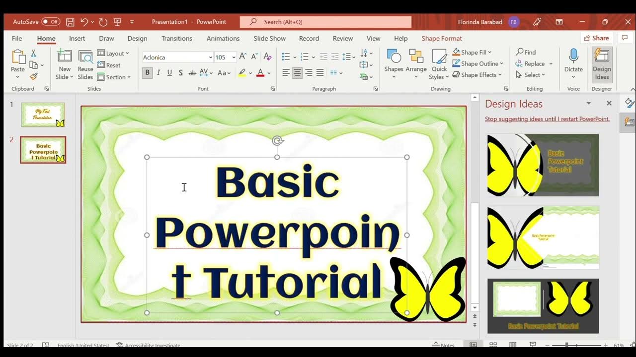 Basic Powerpoint Tutorial - YouTube