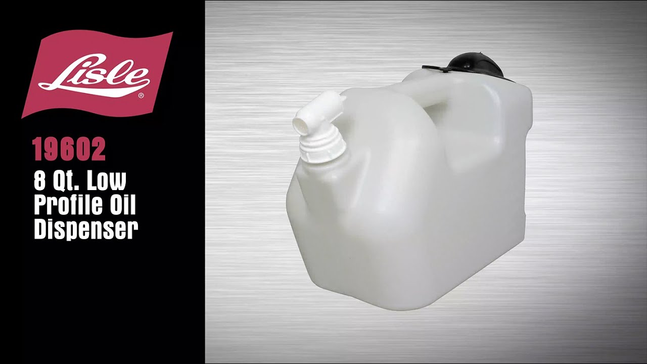 Lisle 19602 8 Qt. Low Profile Oil Dispenser - YouTube