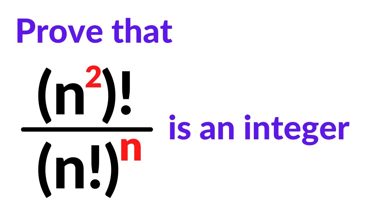 A Nice Proof by using Permutation - YouTube