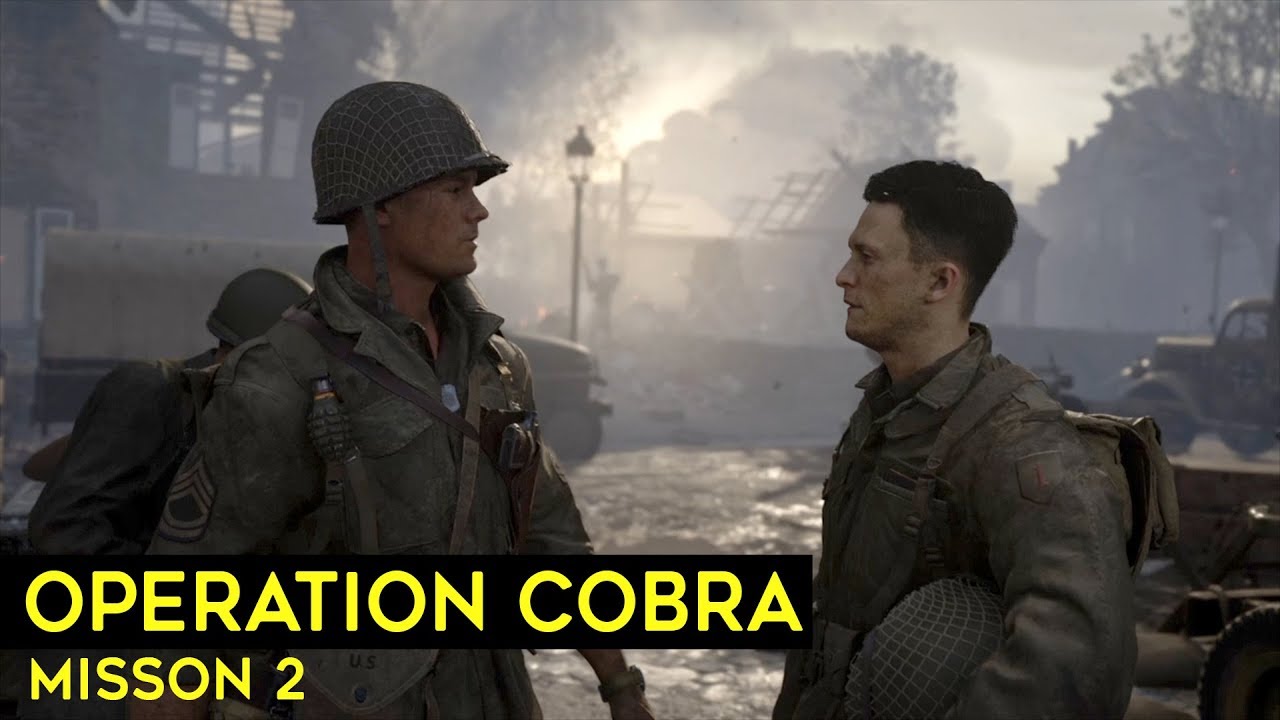 CALL OF DUTY WW2 Operation Cobra Misson 2 - Gameplay - YouTube