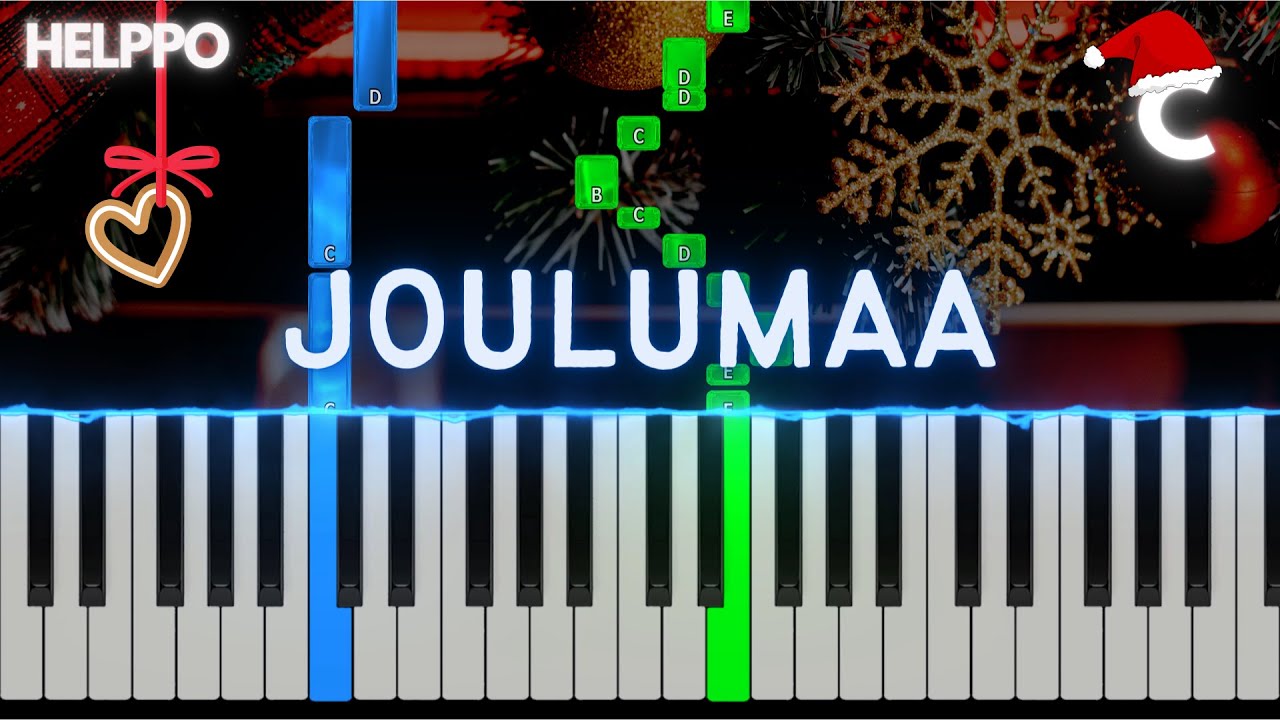 Joulumaa | Helppo Piano Tutorial | Hyvää joulua! 🎅🏻🎄 - YouTube