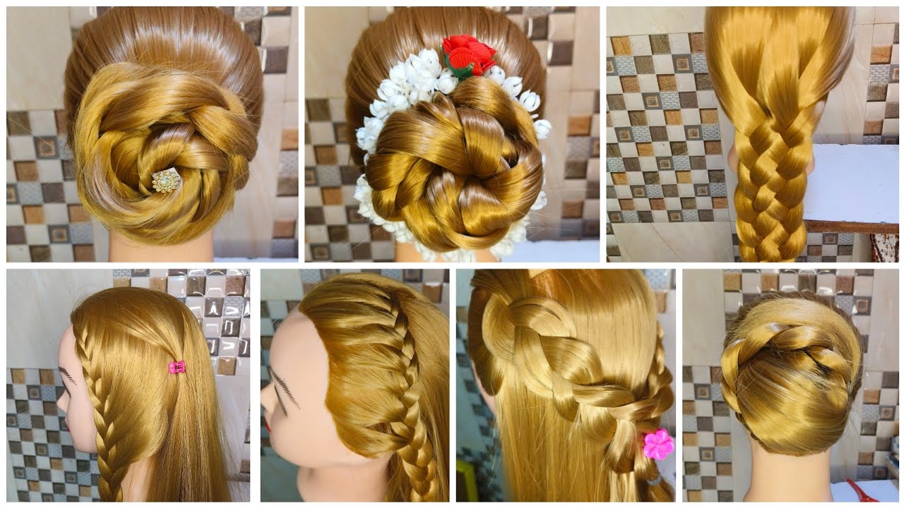 7 easy hairstyle//hairstyle tutorial// #youtube #hairstylehorts # ...