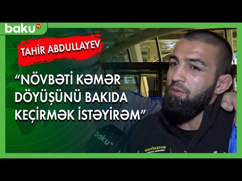 Moskvadakı MMA turnirində qalib gələn Tahir Abdullayev vətəndə - BAKU TV