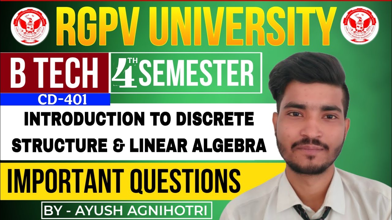 Discrete Structure & Linear Algebra Important Questions | CD-401 | RGPV ...