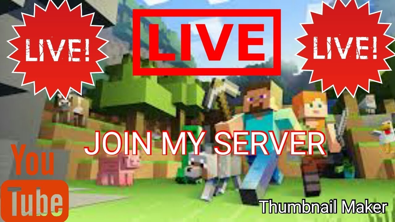 playing minecraft join my game - YouTube