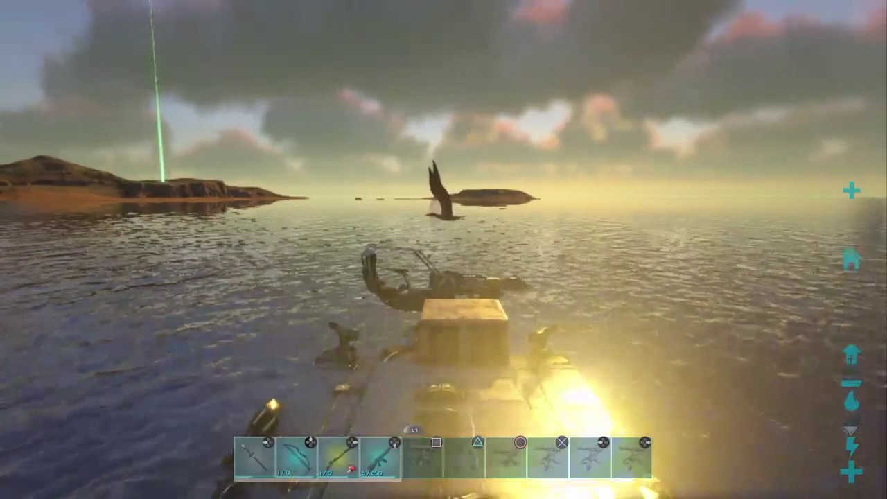 ARK: Survival Evolved the whale is no match for this raft - YouTube